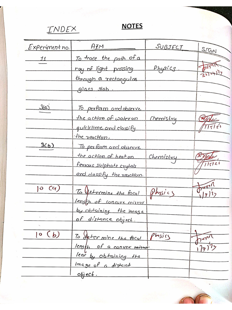 Science Lab Manual Class X | PDF