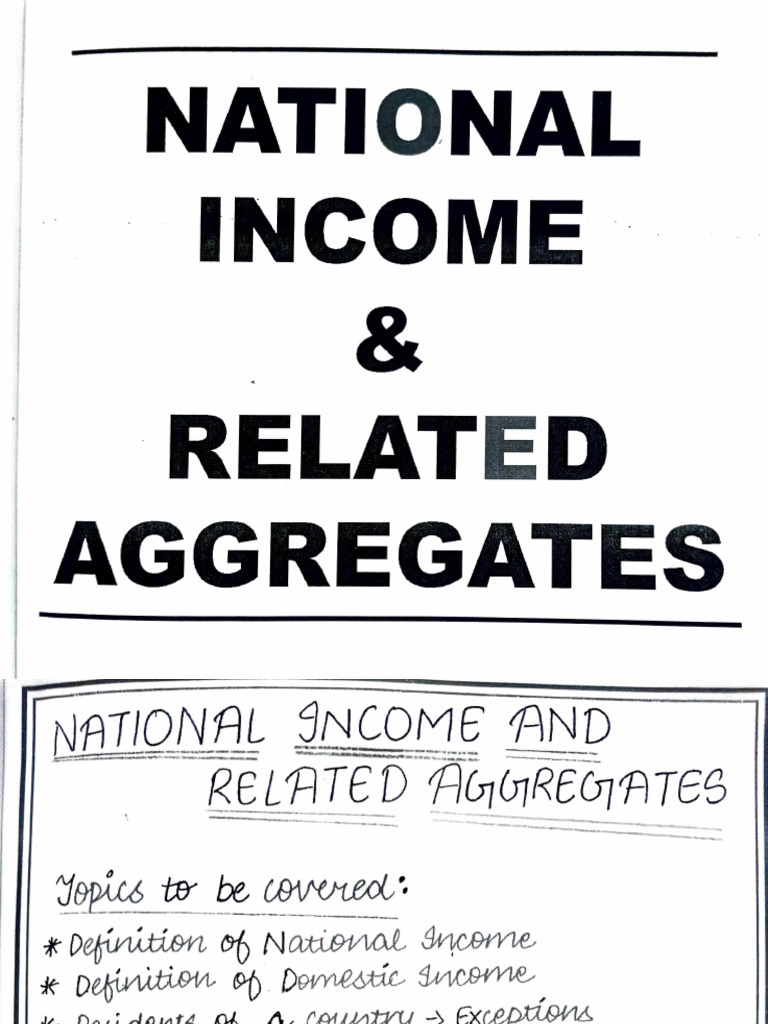 National Income Notes | PDF
