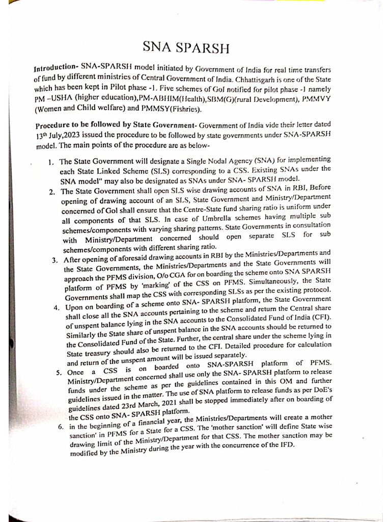 08 Sop Sna-Sparsh | PDF