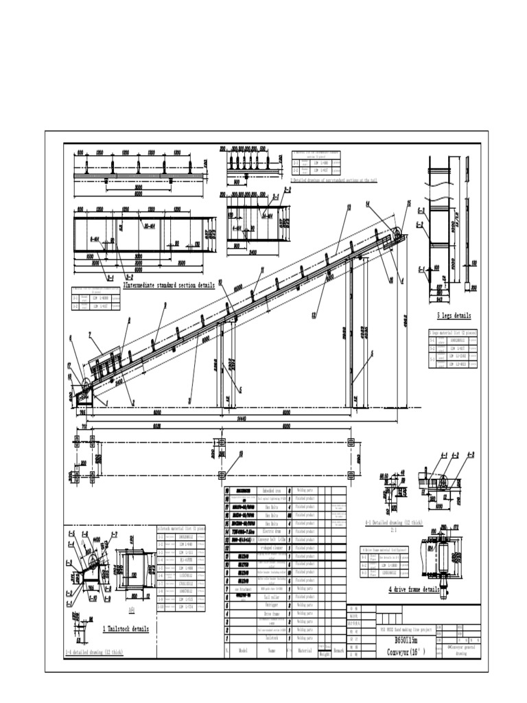3 Belt Conveyor Installation VSI General Drawing-模型 | PDF | Nut ...
