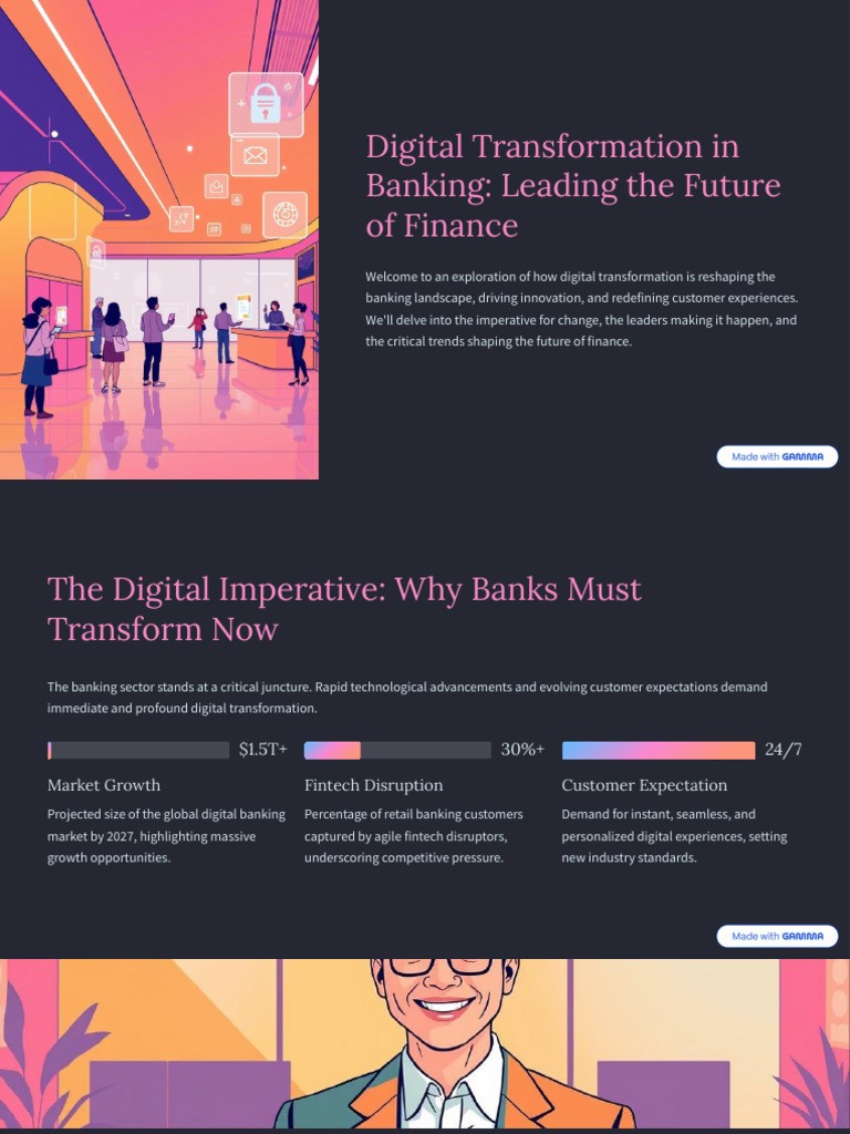 Digital Transformation in Banking Leading The Future of Finance | PDF ...