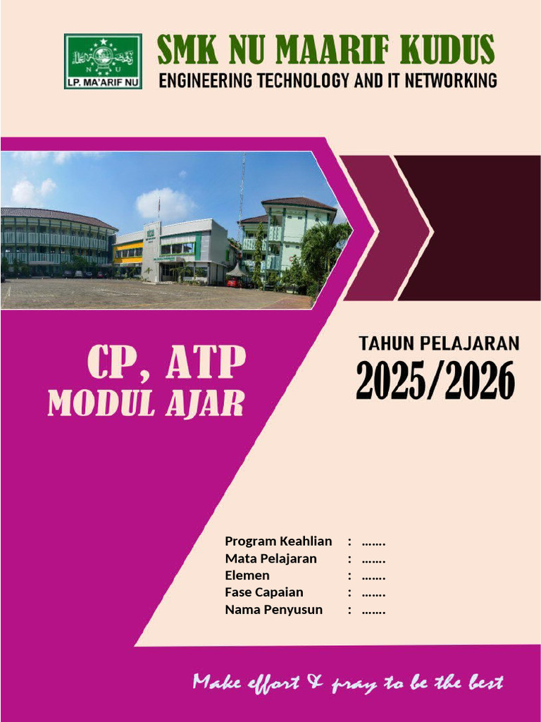 Format CP Atp Dan Modul Ajar 2025 | PDF