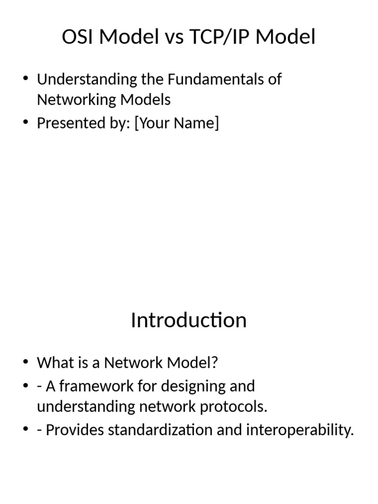 OSI vs TCP/IP Networking Models Explained | PDF