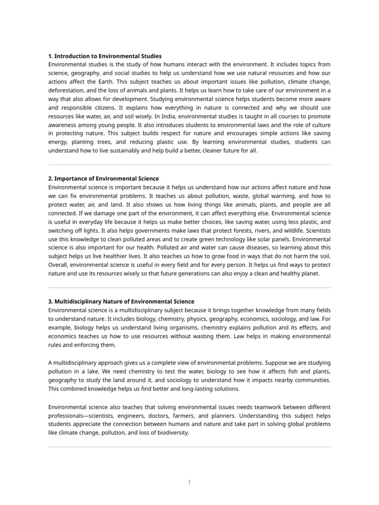 Aecc Erach Bharucha Notes Pdf Ecosystem Renewable Energy