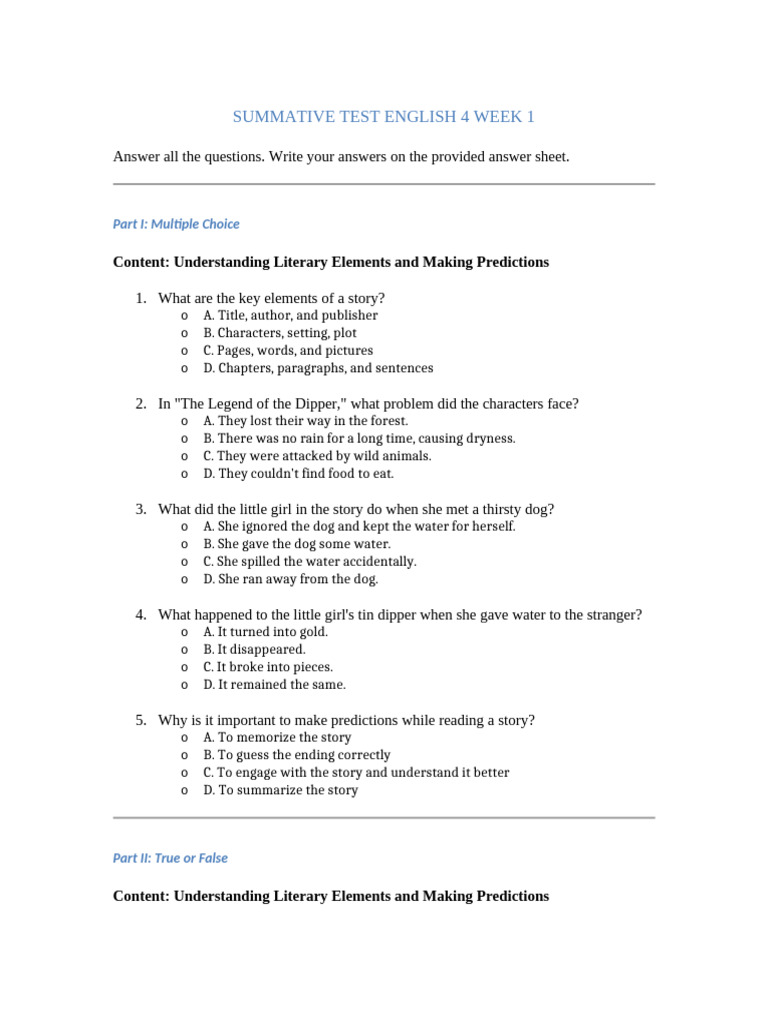 S-Week 1-English-Deped Corner Digitals | PDF | Plot (Narrative)