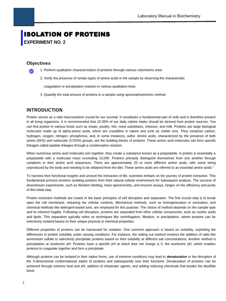 Protein Isolation Techniques in Biochemistry | PDF | Proteins | Protease
