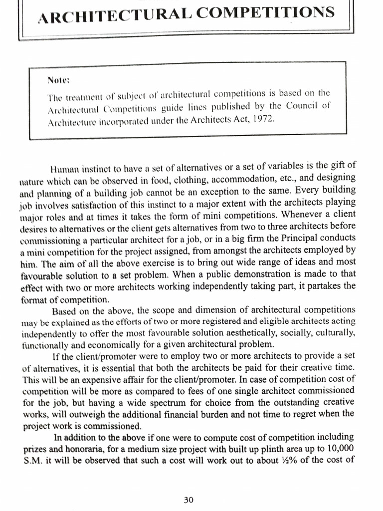 Architectural Competition Guidelines | PDF | Architect | Copyright