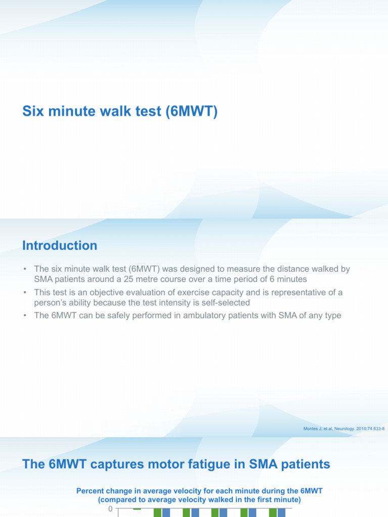 6MWT in SMA Training Slides | PDF