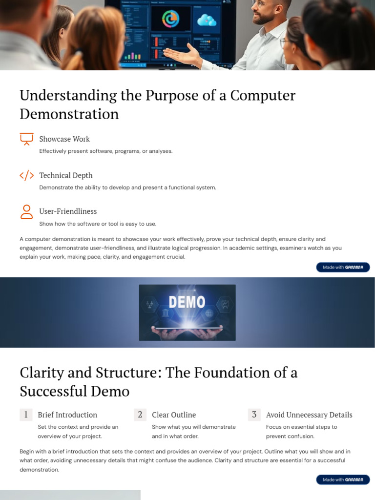 Understanding The Purpose of A Computer Demonstration | PDF | Usability ...
