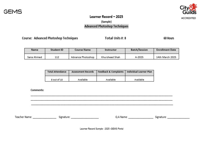 04-Learner File - Sample | PDF