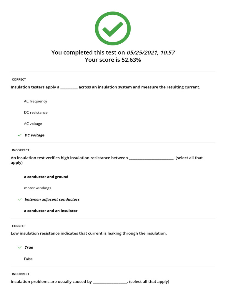 Fluke Insulation Testing Course Overview | PDF | Insulator (Electricity ...