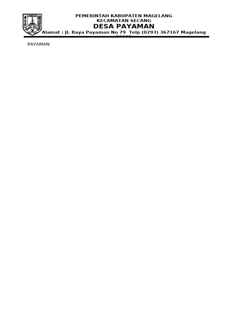 Kop Desa Payaman Box | PDF