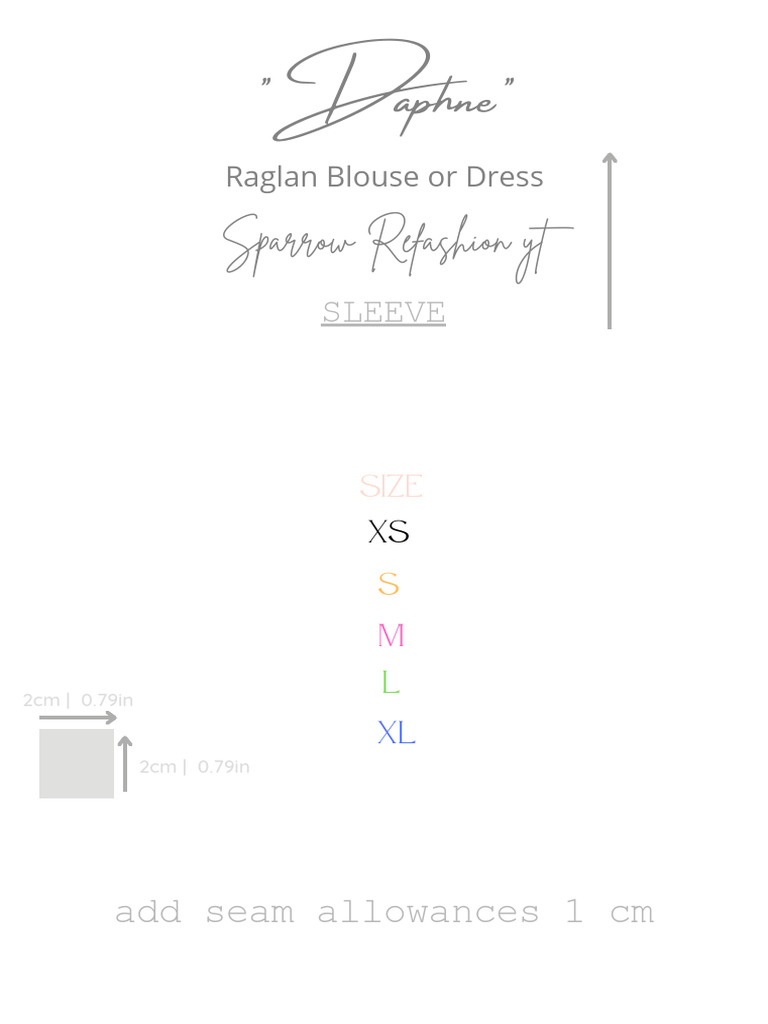 Free Beginner Sewing Raglan Dress Pattern Sparrow Refashion | PDF