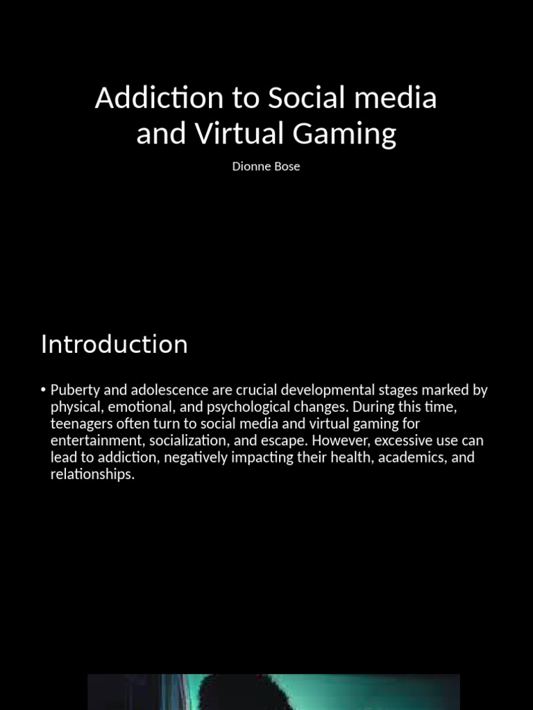 Addiction To Social Media and Virtual Gaming | PDF | Adolescence ...