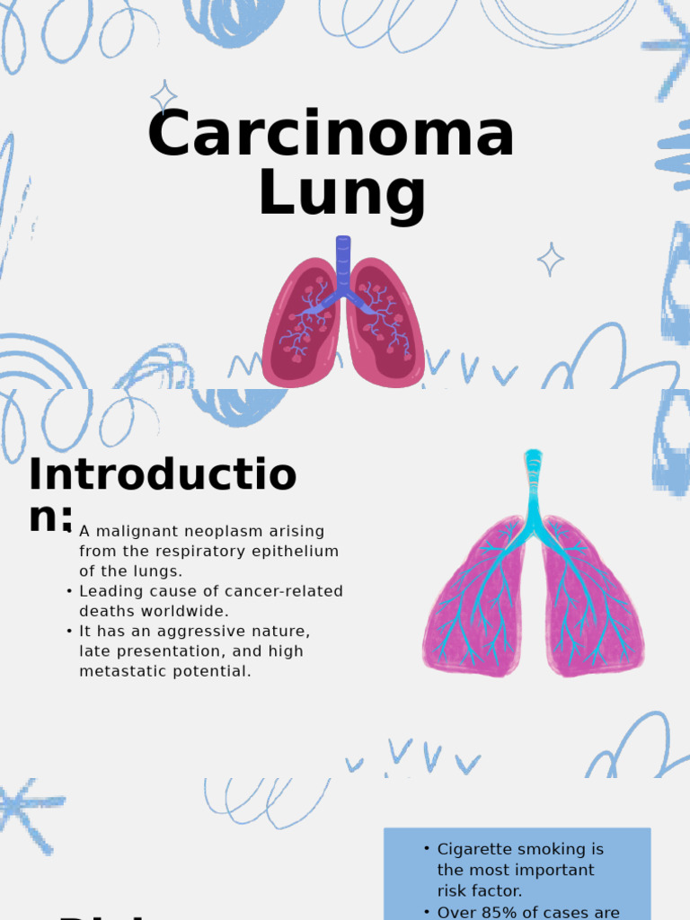 Blue Doodle Project Presentation | PDF | Lung Cancer | Cancer