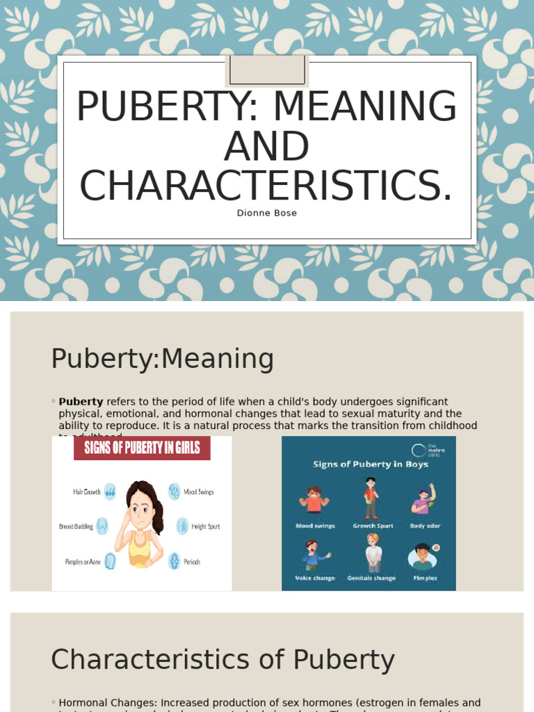 Understanding Puberty: Key Changes Explained | PDF | Puberty ...