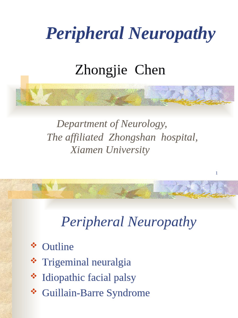 Overview of Peripheral Neuropathy | PDF | Myelin | Nerve