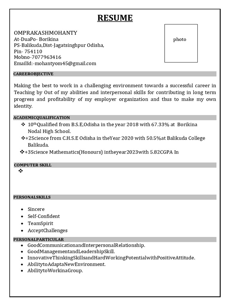 Om Prakash Resume 2 | PDF