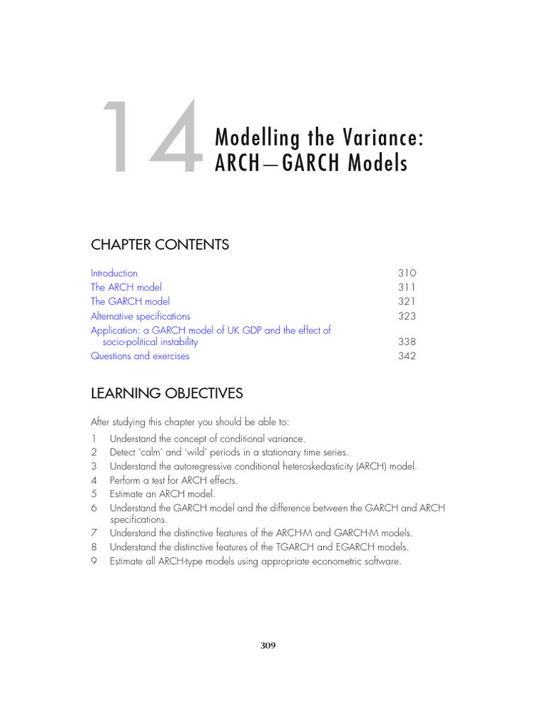 Understanding ARCH-GARCH Models | PDF | Errors And Residuals | Ordinary ...