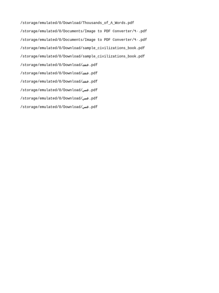 Recent Files | PDF
