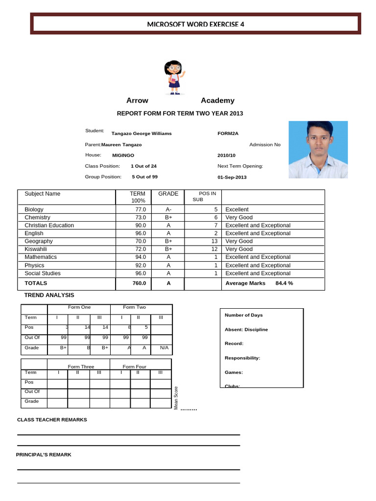 Microsoft Word Exercise 4 | PDF | Science