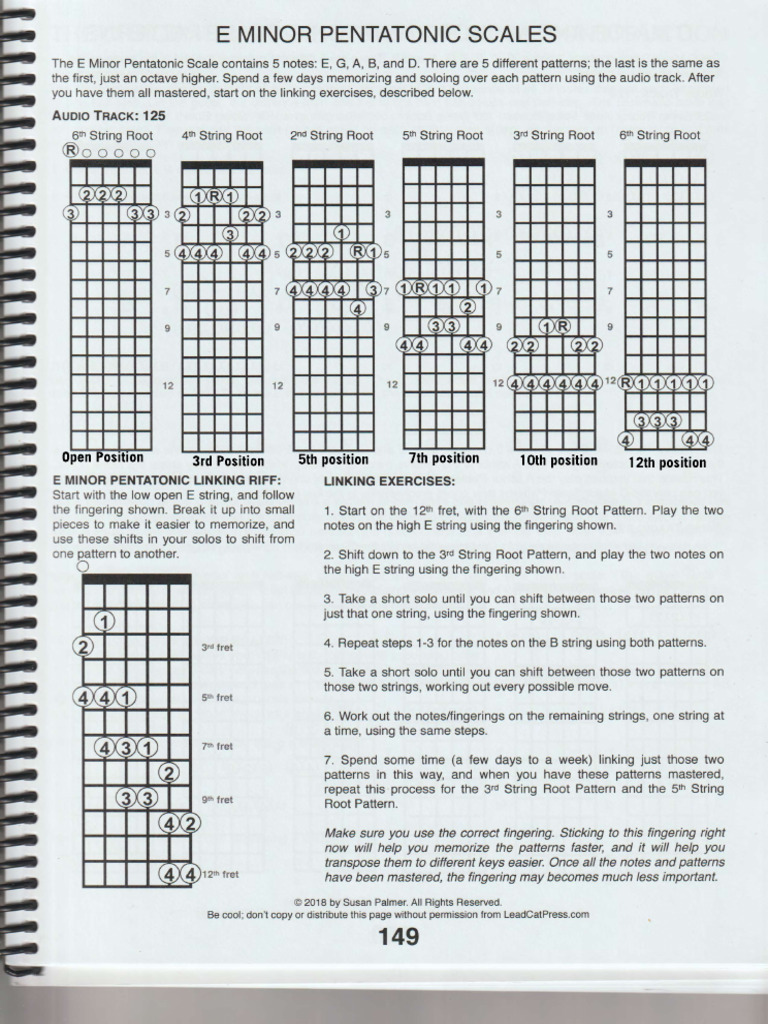Pentatonic Scales Positions | PDF