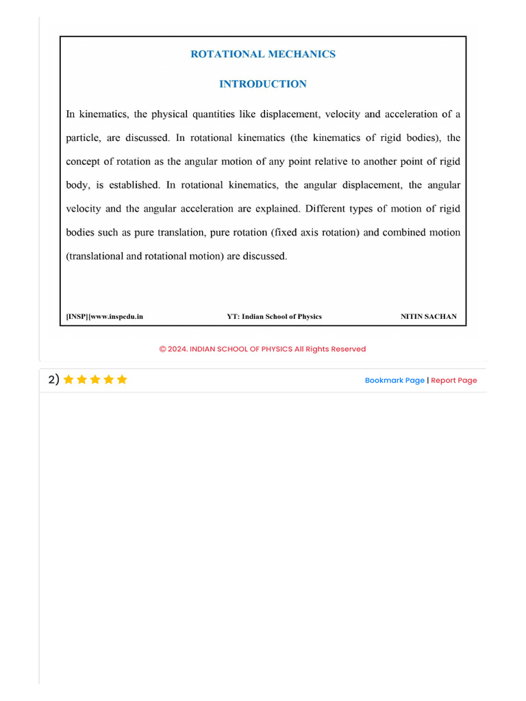 1) Introduction and Types of Motion | PDF | Torque | Applied And ...