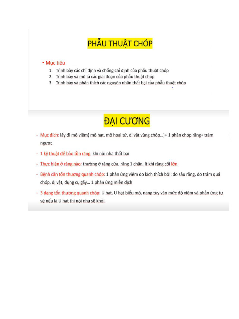 Phẫu thuật chóp | PDF