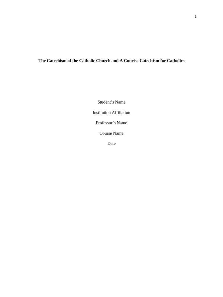 20250719002816the Catechism of The Catholic Church and A Concise | PDF ...