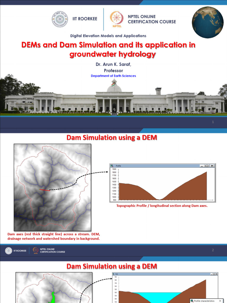 Week-11 Module-5 DEMs and Dam Simulation and Its Application in ...