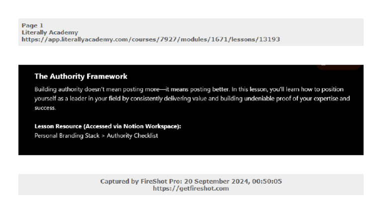 07-The Authority Framework | PDF