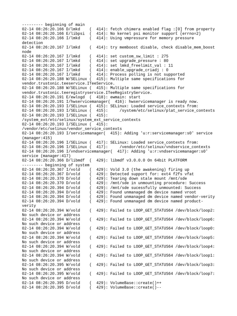 Android System Log Analysis | PDF | Computer Architecture | Software