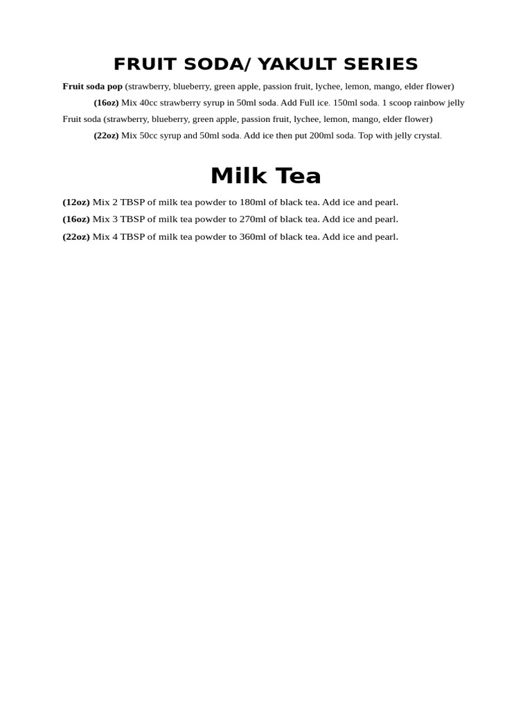 Fruit Soda | PDF