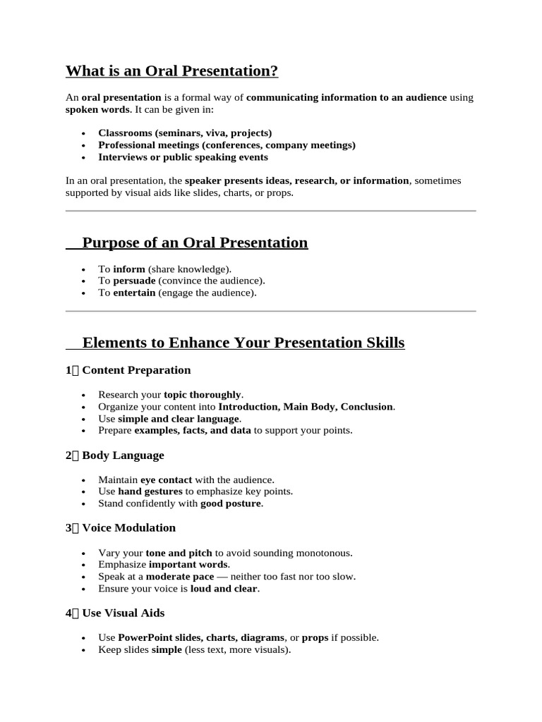 Oral Presentation | PDF
