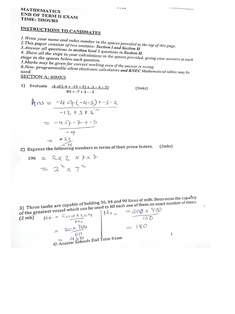 Math F1 MSC | PDF