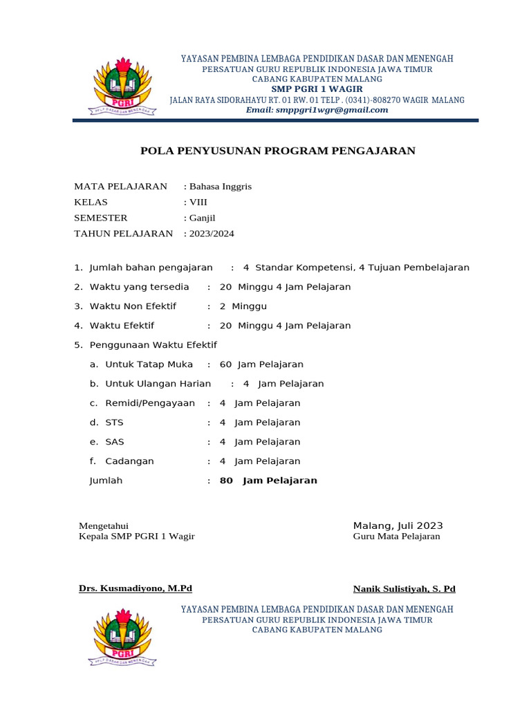 Pola Penyusunan Program Fix | PDF