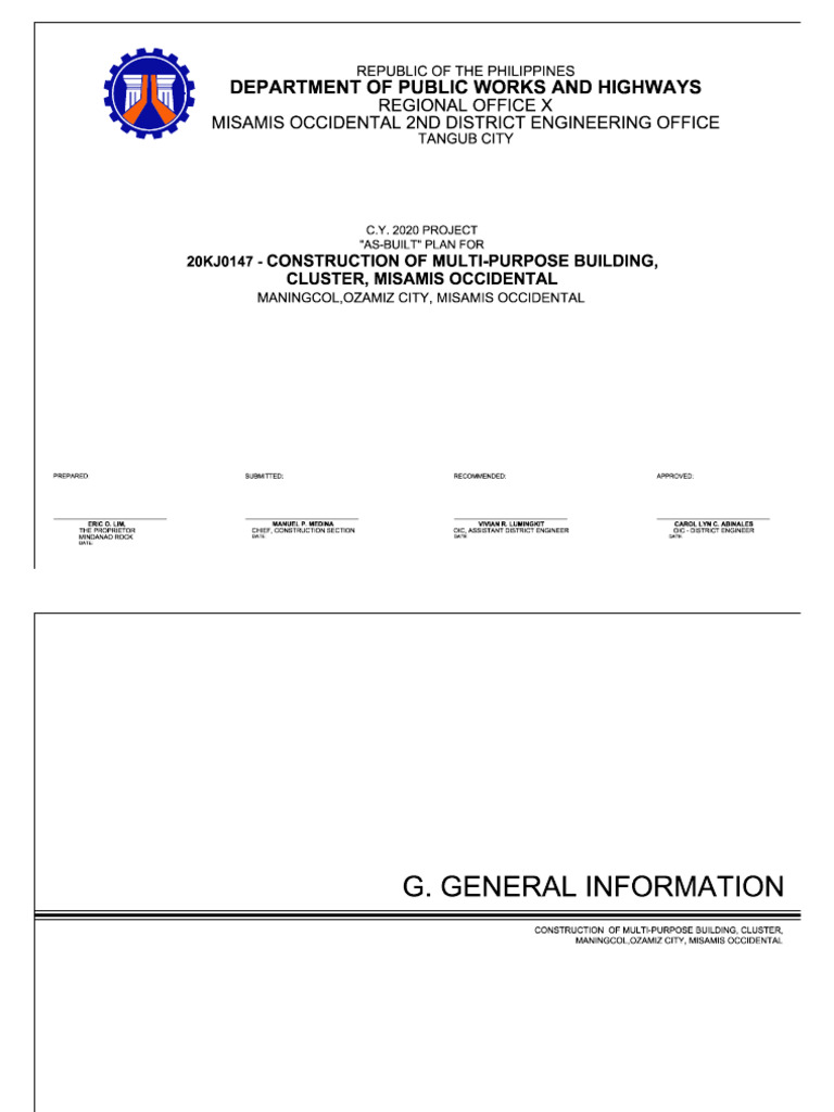 20kj0147 Asbuilt RSTan Stage | PDF