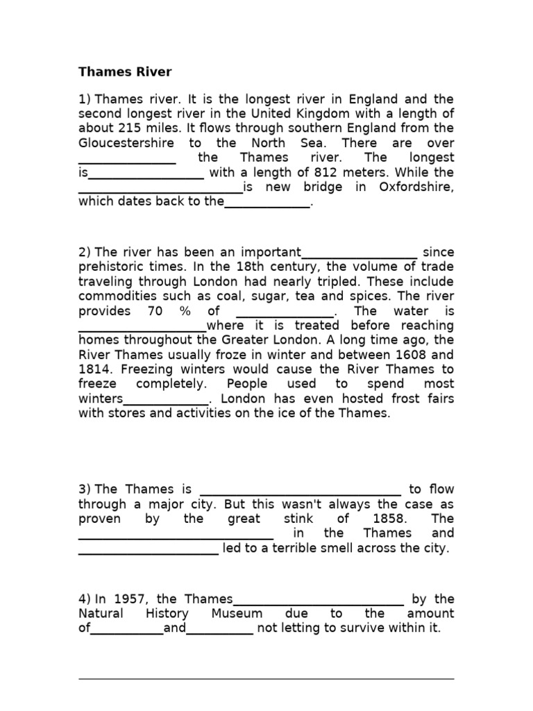 Thames River | PDF