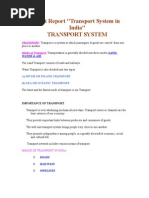 Transportation Notes Class 10 ICSE | PDF | Transport