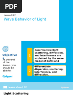 Differences of Dispersion, Scattering, Interfere | PDF | Diffraction | Light