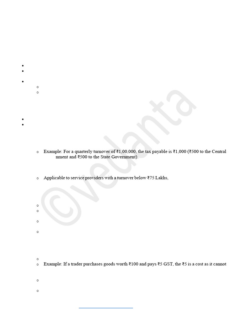 S5.19 GST Composition Scheme Introduction, Slabs, and Eligibility | PDF ...