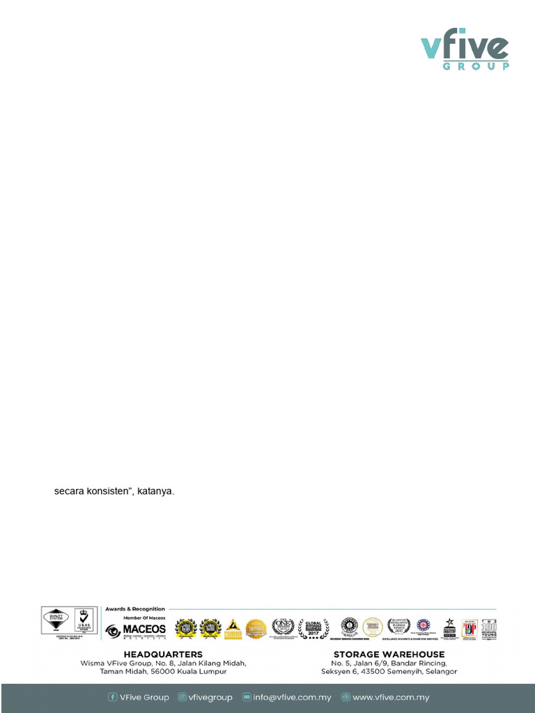 Siaran Media - VFive Group Perhebat Fokus FM Dan Pembinaan 2024 | PDF