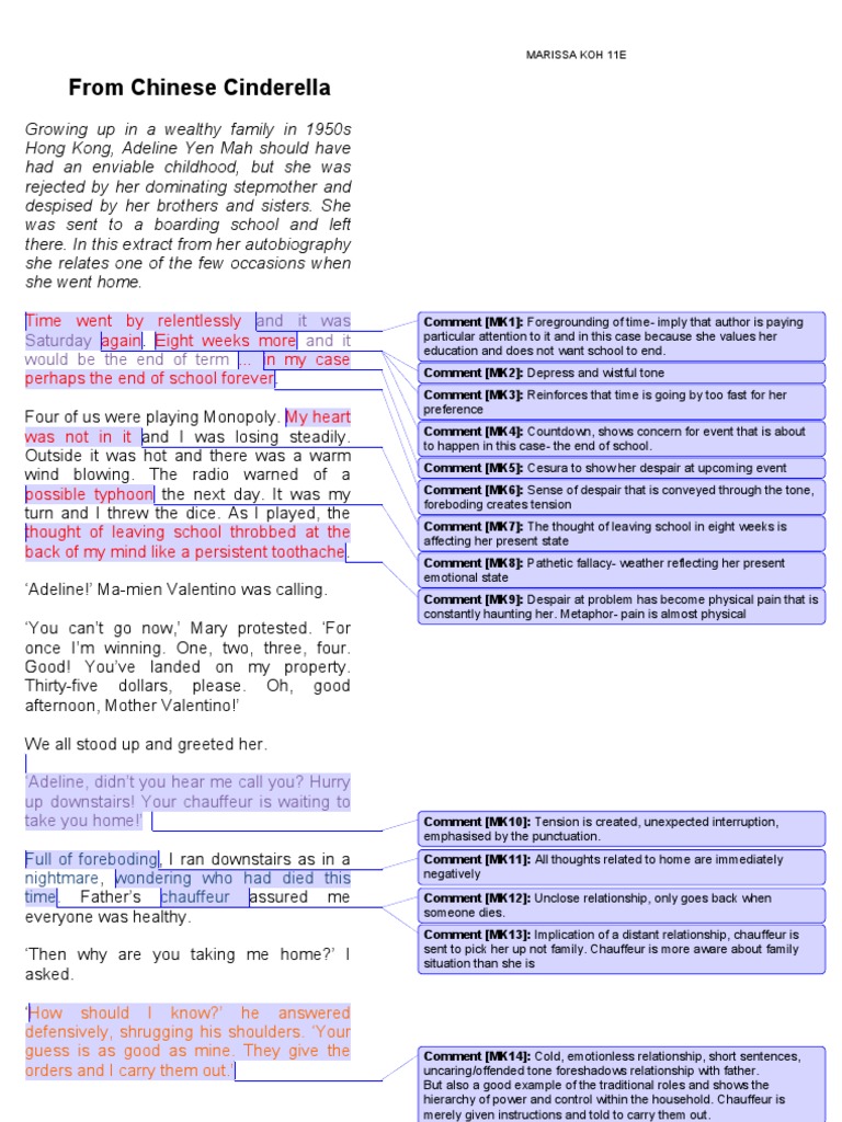 Chinese Cinderella Anotated | Fiction & Literature