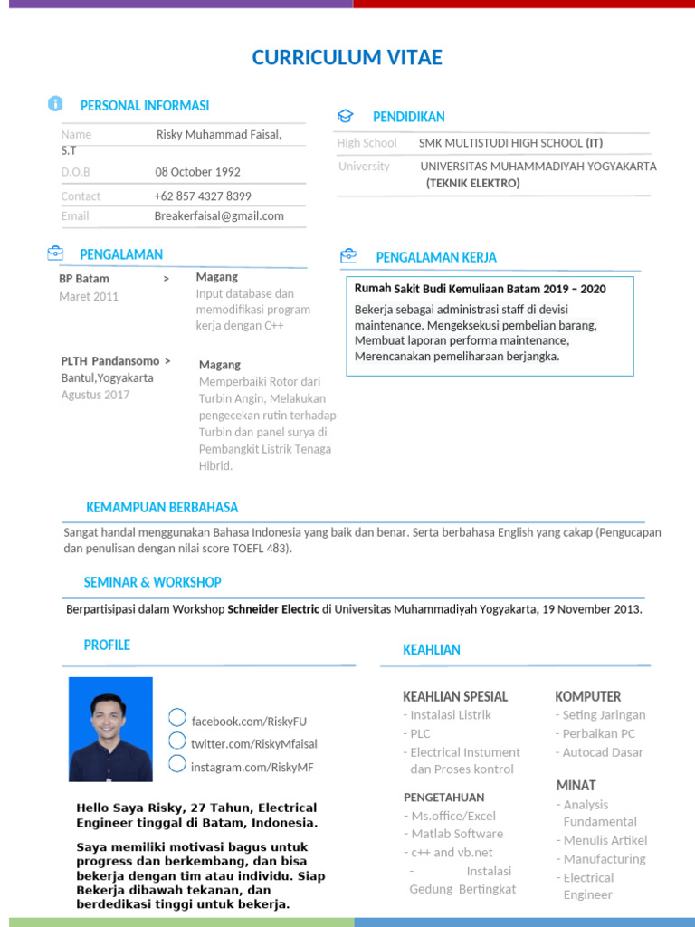 CV Indonesia | PDF