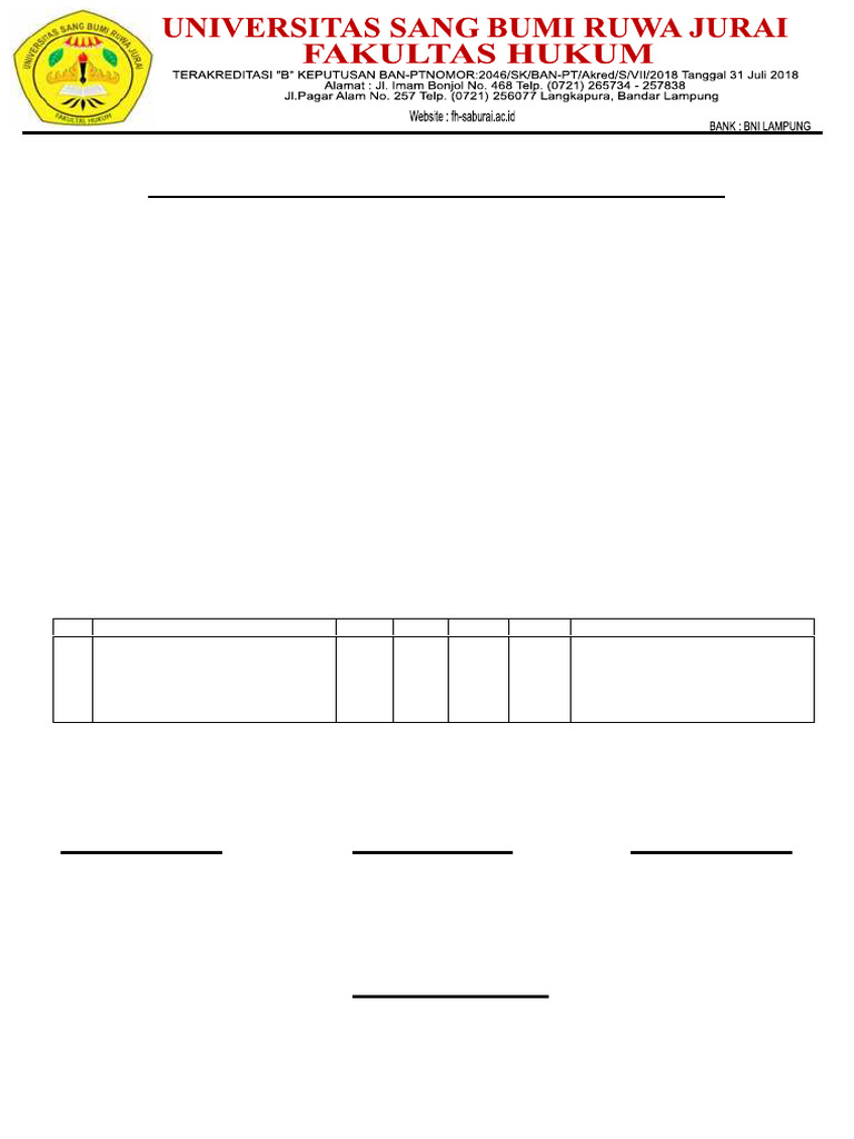 Berita Acara Ujian & Kompre | PDF