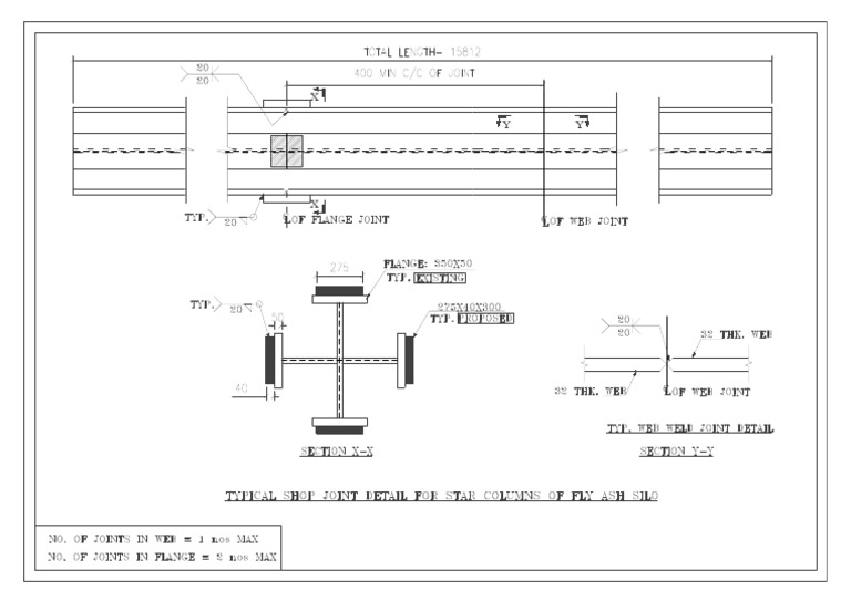 Star Cloumn Splice Joint Details | PDF