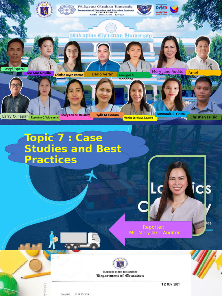 Topic 7 - Case Studies and Best Practices | PDF | Logistics ...