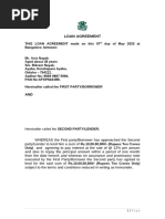 Agreement For Hand Loan | PDF