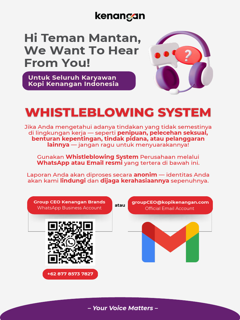 Whistleblowing System Poster | PDF