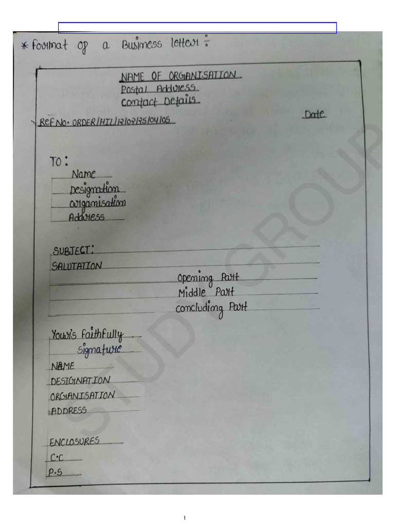 Communication Skills 2nd Writing Skills Format | PDF